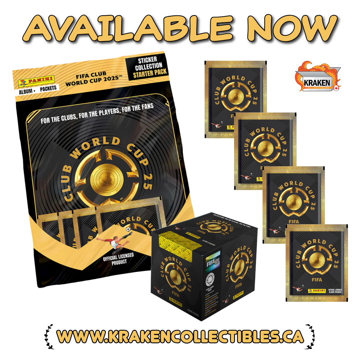 2025 Panini FIFA Club World Cup Sticker Album | Kraken Collectibles